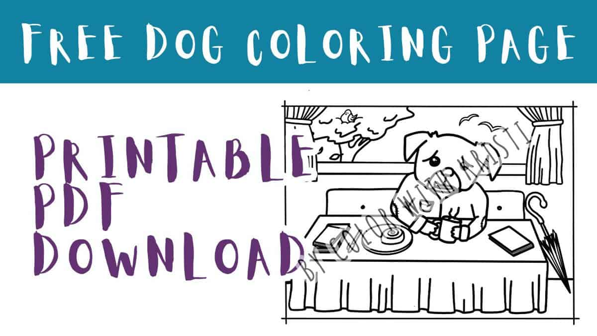 FREE Dog Coloring Page - Georgie Gets Ready For Work [Printable PDF ...
